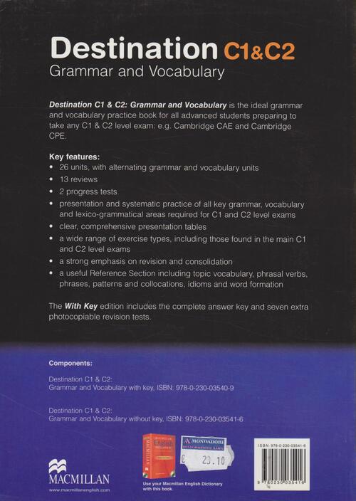 Destination C1 C2 Grammar And Vocabulary Student s Book Without Destination C1 C2 Grammar And Vocabulary Student s Book Without